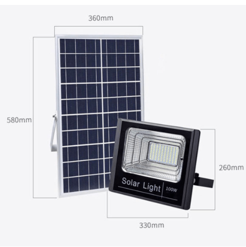 EILON โคมไฟฟลัดไลท์โซลาร์เซลล์ 200W แสงเดย์ไลท์ HQ-200WTGD-TYN